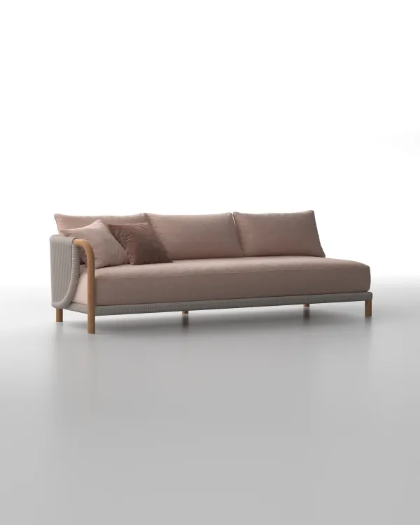 Arc Modular 3 Seaters Right Teak & Alu | Otazen